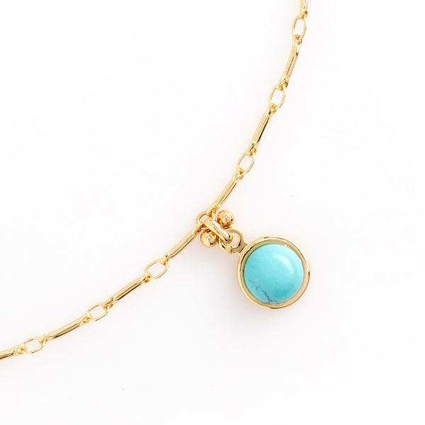 ROUND TURQUOISE PENDANT NECKLACE [FW24-D] – Nakamol
